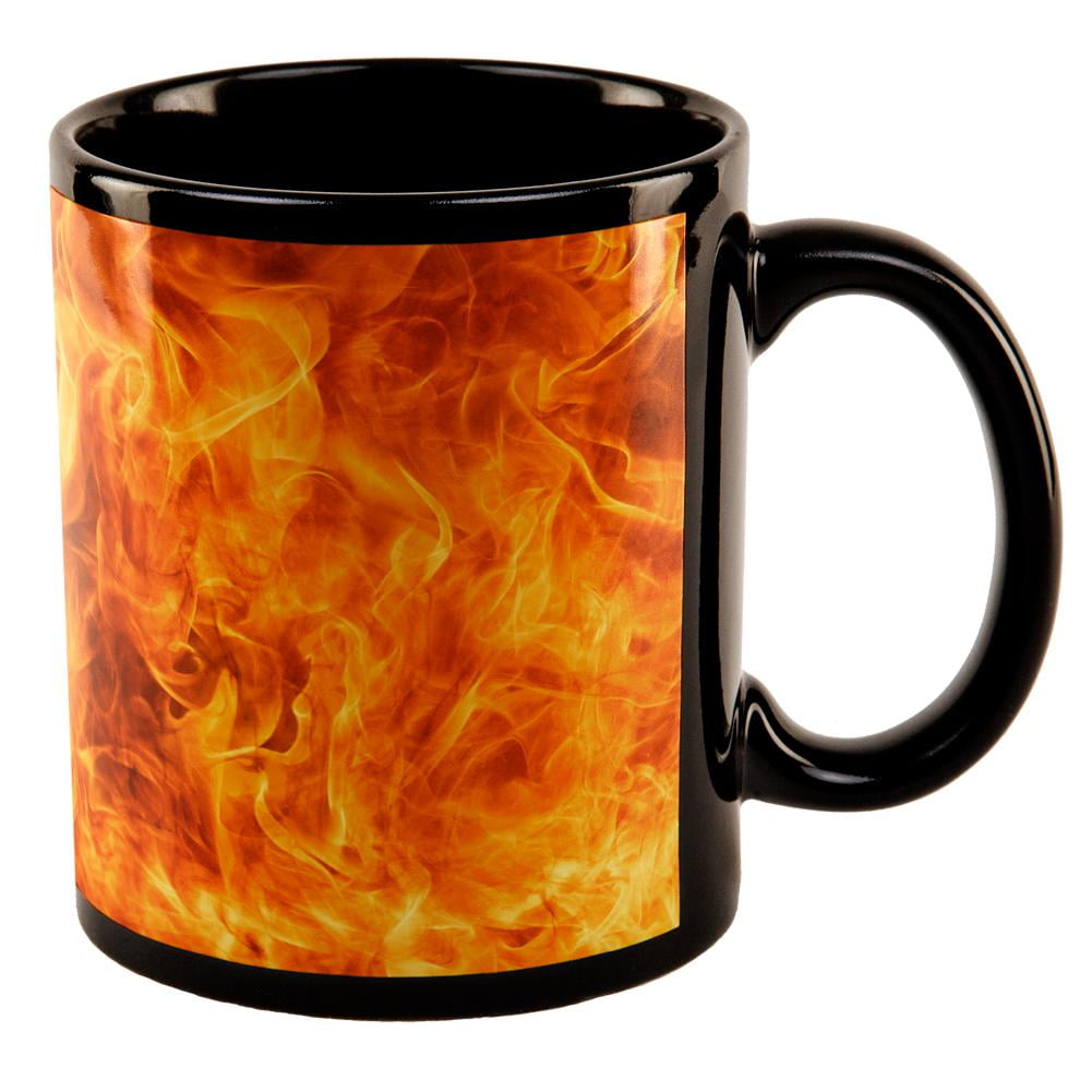 Flames Fire All Over Black Out Coffee Mug - Walmart.com