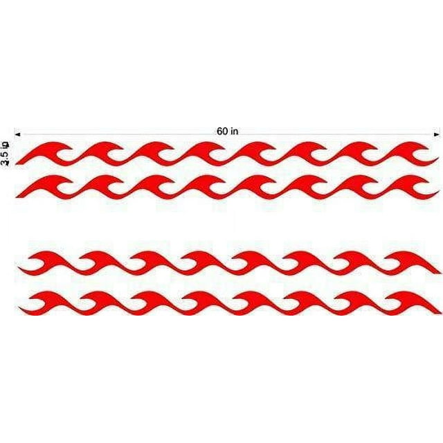 Flames Motor Cross Street Track Racing Trailer Decals Stickers 2c ...