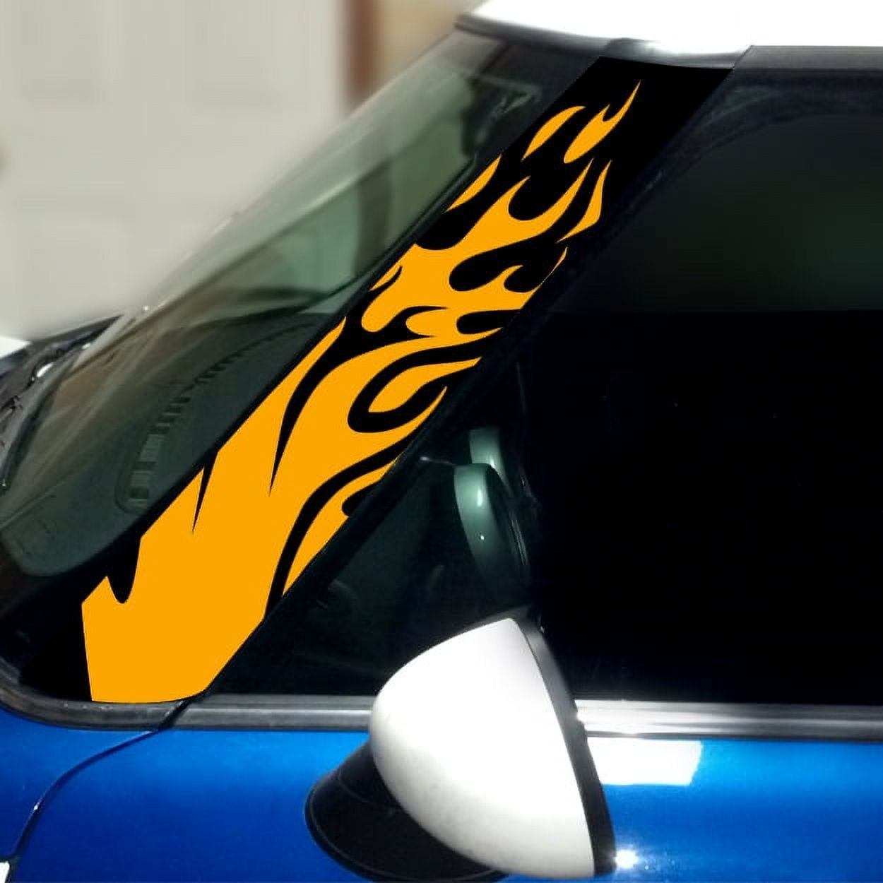 Flames Pillar Vinyl Decals for 1st Gen MINI Cooper - Set of 2 - Choose ...