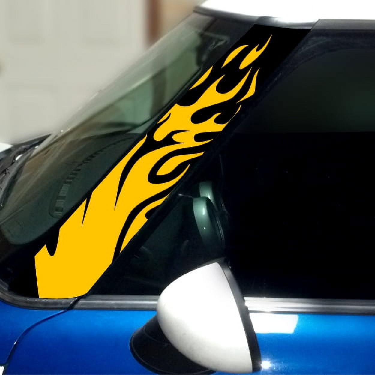 Flames Pillar Vinyl Decals for 1st Gen MINI Cooper - Set of 2 - Choose ...