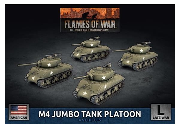 Flames of War: American M4 Jumbo Tank Platoon (Late-War) - Walmart.com