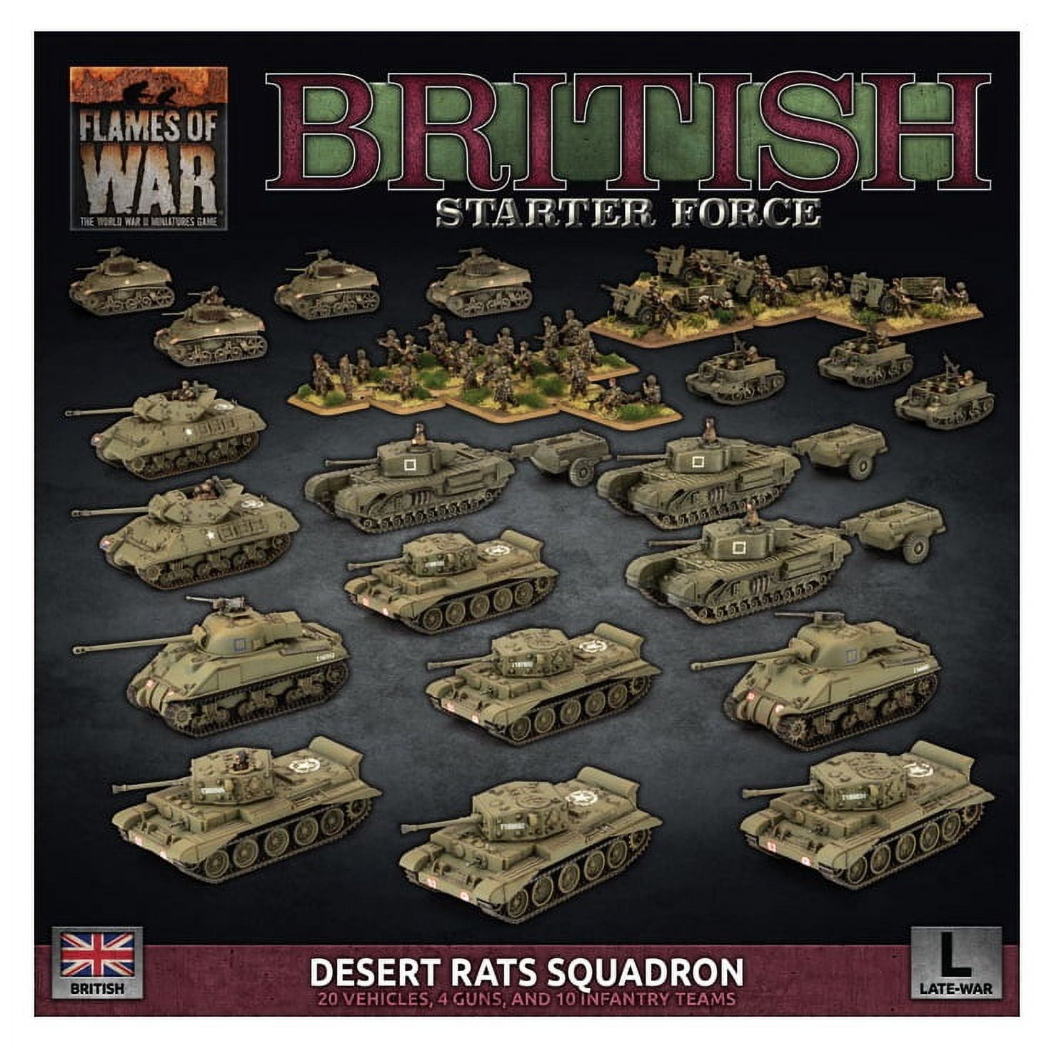 Flames of War: British Starter Force: Desert Rats Squadron (Late-War ...