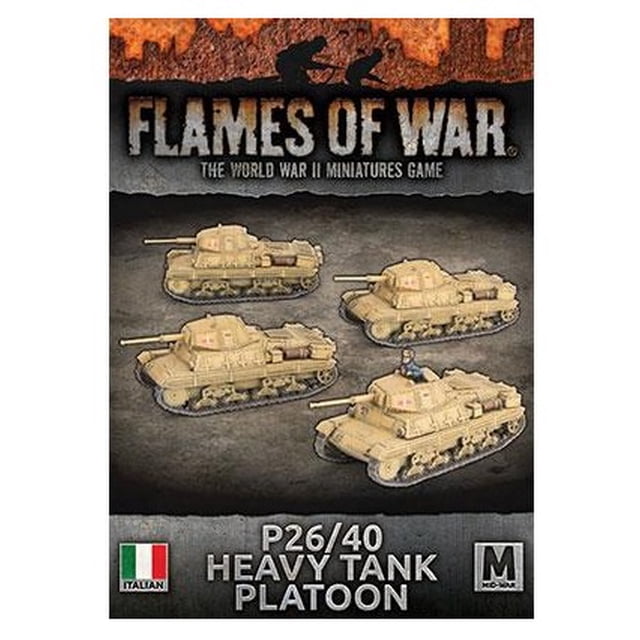 Flames of War: Italian P26/40 Heavy Tank Platoon (Mid-War) - Walmart ...