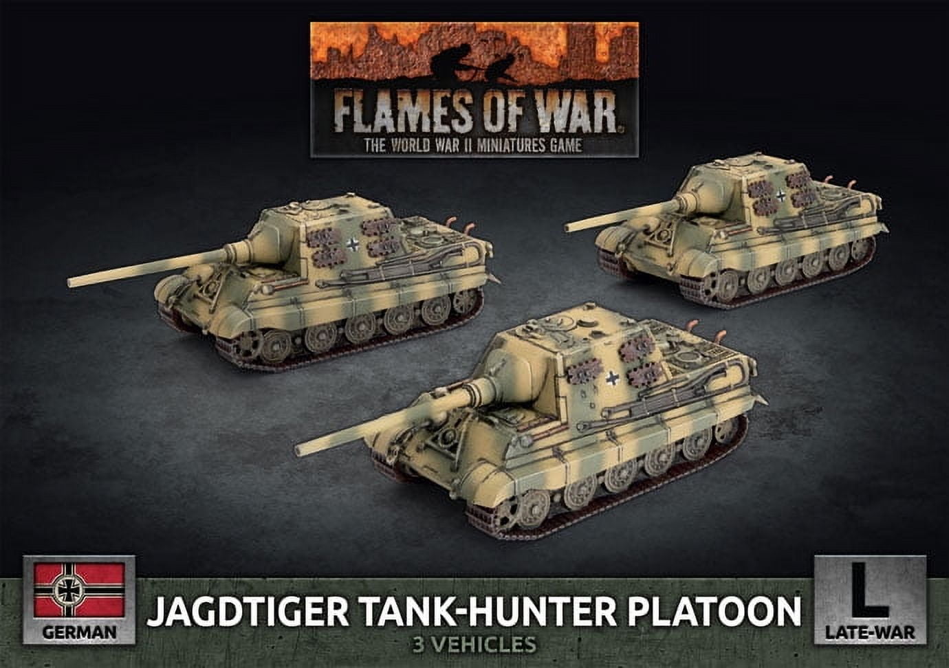 Flames of War Late War German Jagdtiger Tank-hunter Platoon - Walmart.com