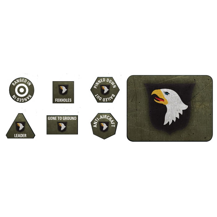 Flames of War Late War US 101st Airborne Division Token & Objective Set ...