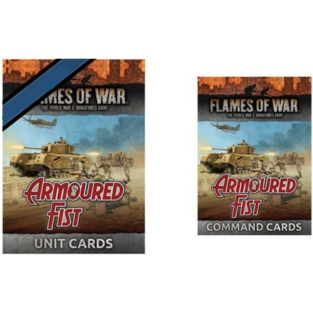 Flames of War Mid War Desert Rats British Unit & Command Cards Bundle ...