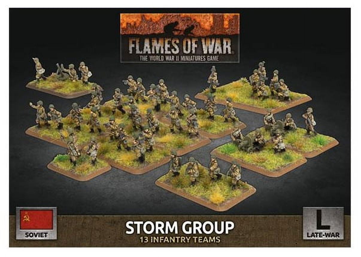 Flames of War SBX81 Soviet Storm Group Plastic Gaming Miniatures - Walmart.com
