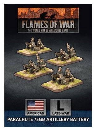 Flames of War UBX66 Parachute 75mm Artillery Battery (4 Guns) Gaming Miniatures - Walmart.com