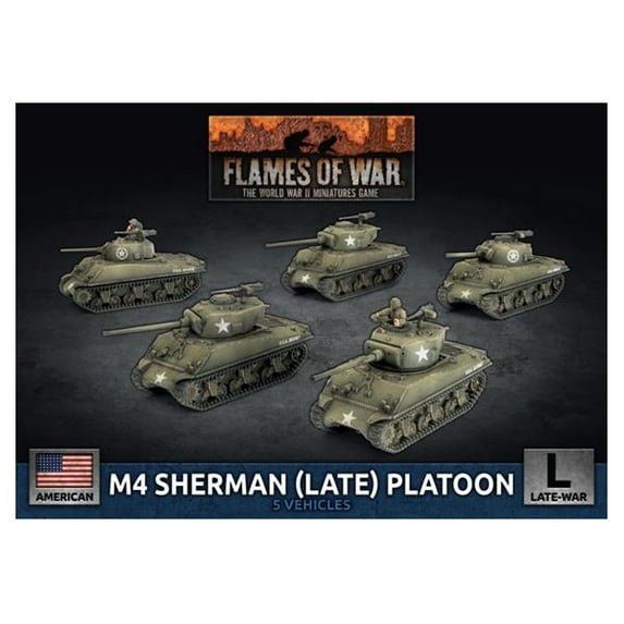 Flames of War: American M4 Sherman Platoon (Late-War) - Walmart.com