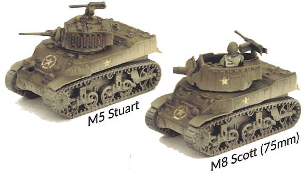Flames of War: WW2 - M5 Stuart Light Tank Platoon - Walmart.com