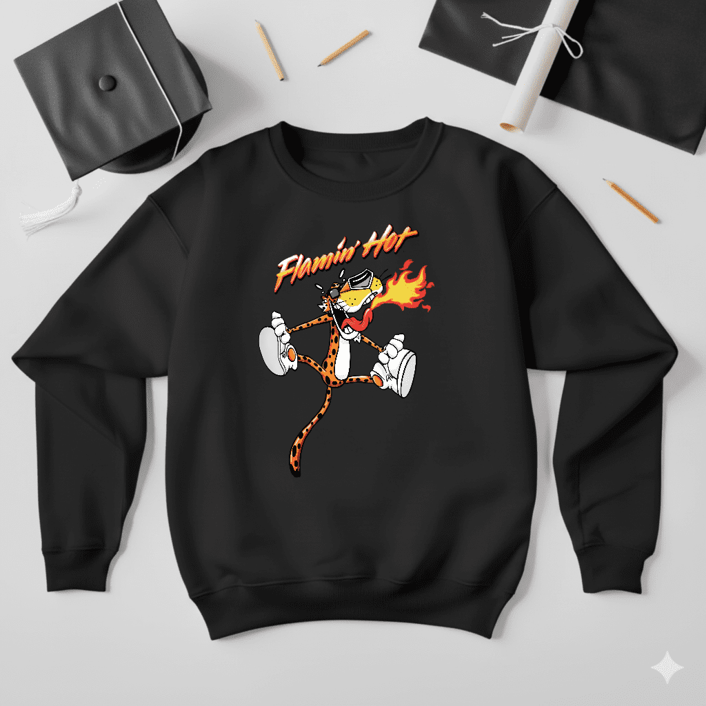 Flamin’ Hot Cheetos Spicy Snack Lover Retro Food Fan Graphic Sweatshirt ...