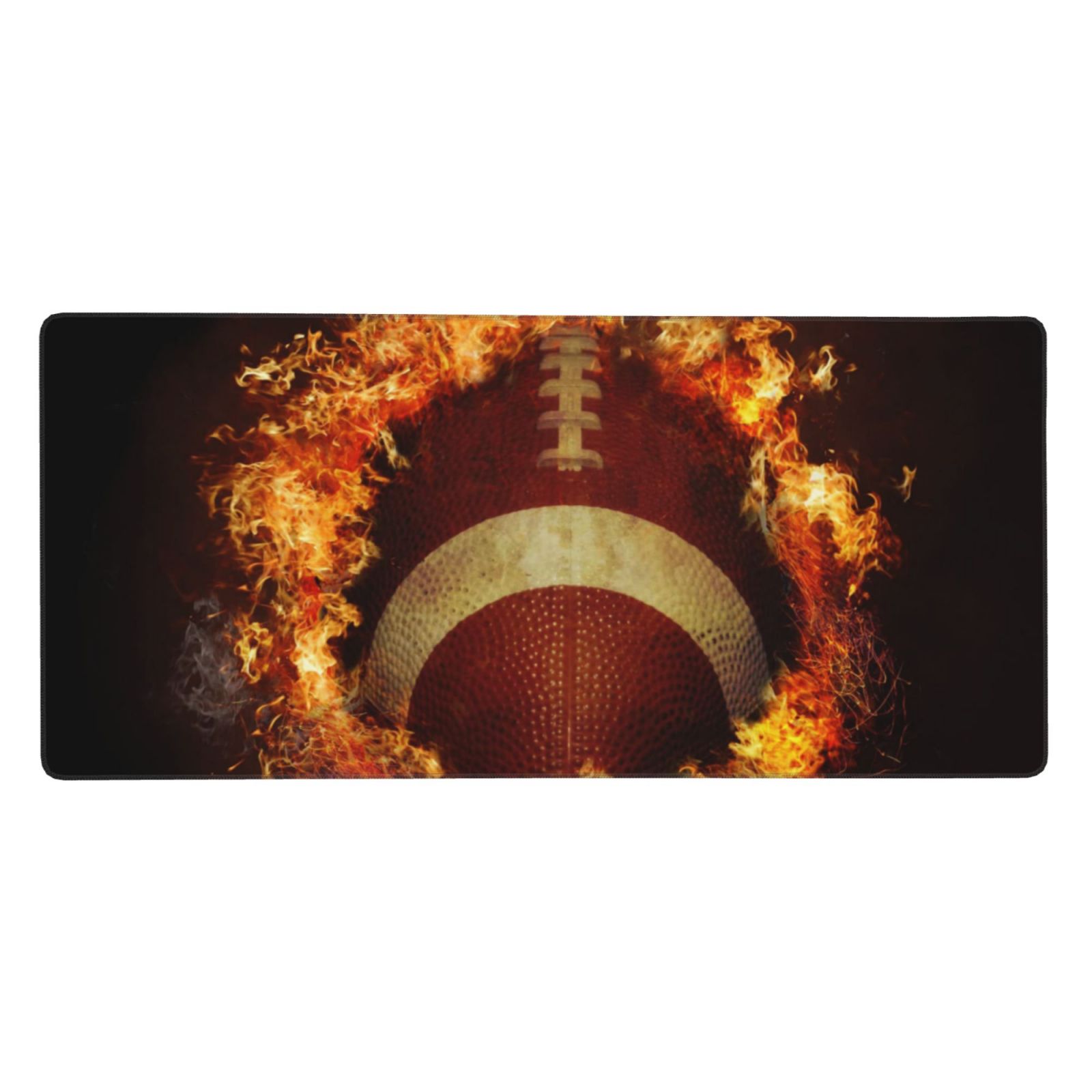 Flaming American Football Printed Mousepad Large Mouse Pad Desk Pad ...