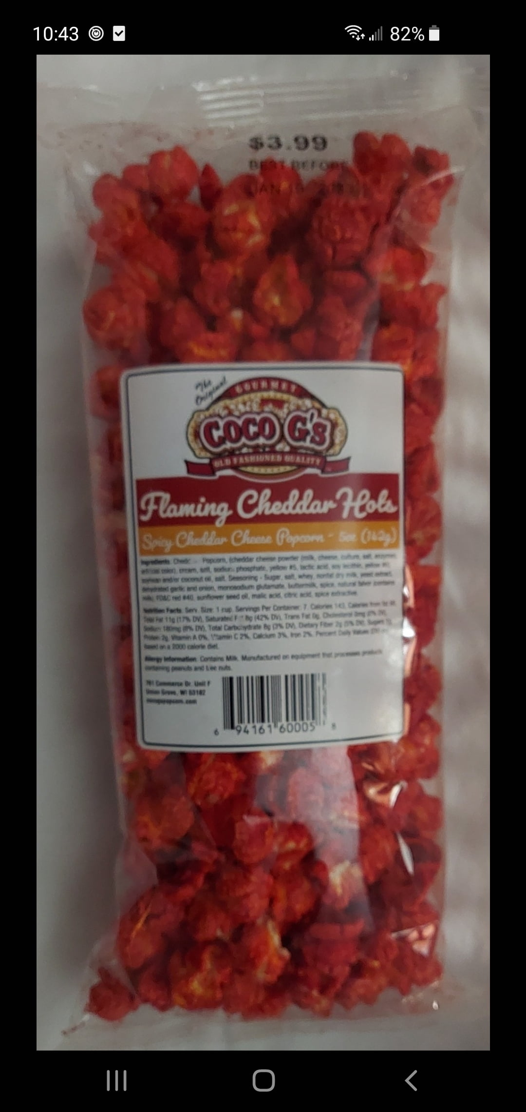 Flaming Cheddar Hot Popcorn - Walmart.com
