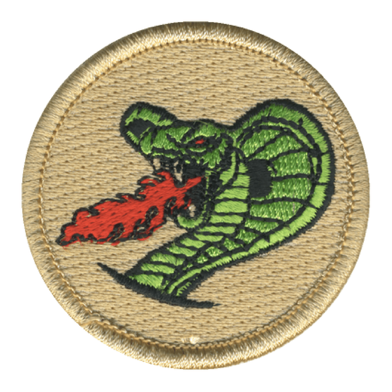 Flaming Cobra Patrol Patch (Sew-on) - ClassB - Walmart.com