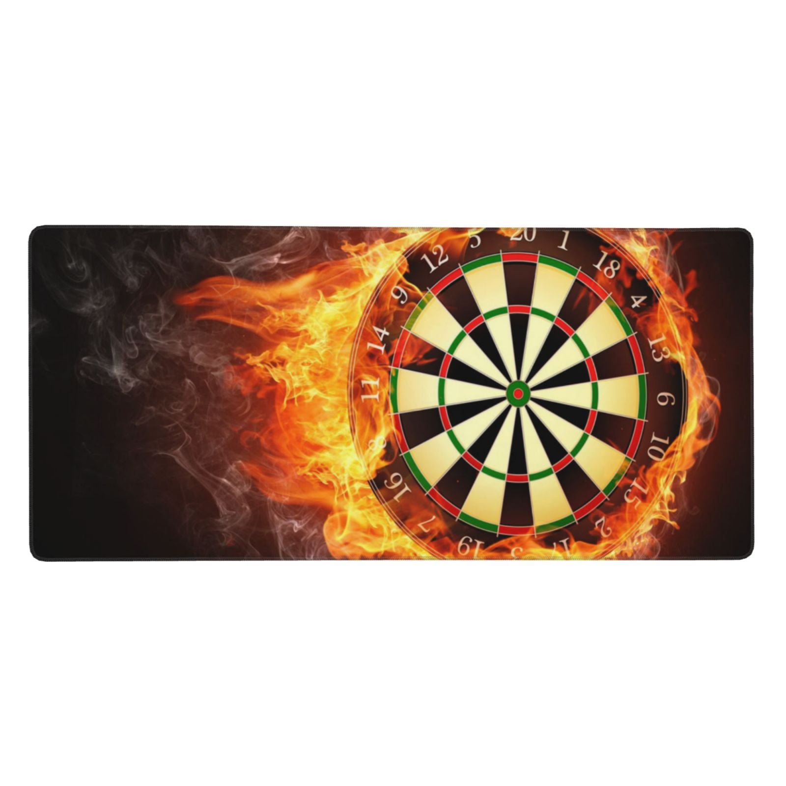 Flaming Dartboard Fire Dart Board 3D Mousepad Large Mouse Pad Desk Pad ...