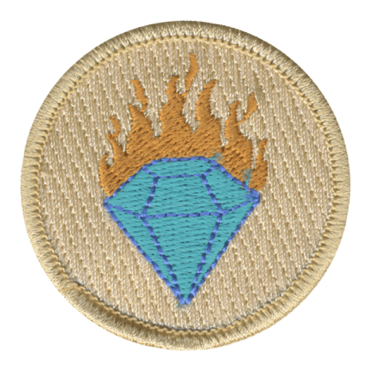 Flaming Diamond Patrol Patch (Sew-on) - ClassB - Walmart.com