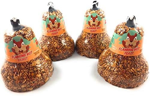 Flaming Hot Feast Bird Seed Bell (4) - Walmart.com