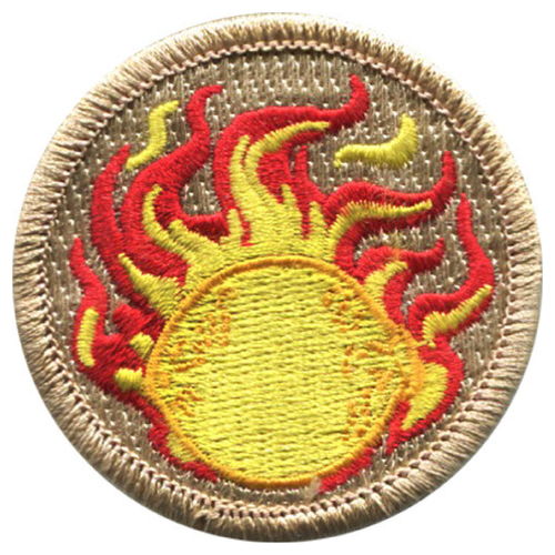 Flaming Lemon Scout Patrol Patch (Sew-on) - ClassB - Walmart.com
