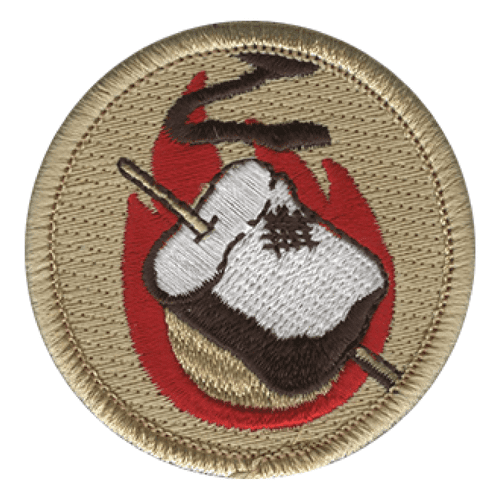Flaming Marshmallow Scout Patrol Patch (Sew-on) - ClassB - Walmart.com