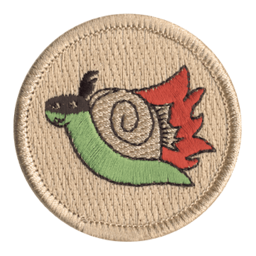 Flaming Ninja Snail Scout Patrol Patch (Sew-on) - ClassB - Walmart.com