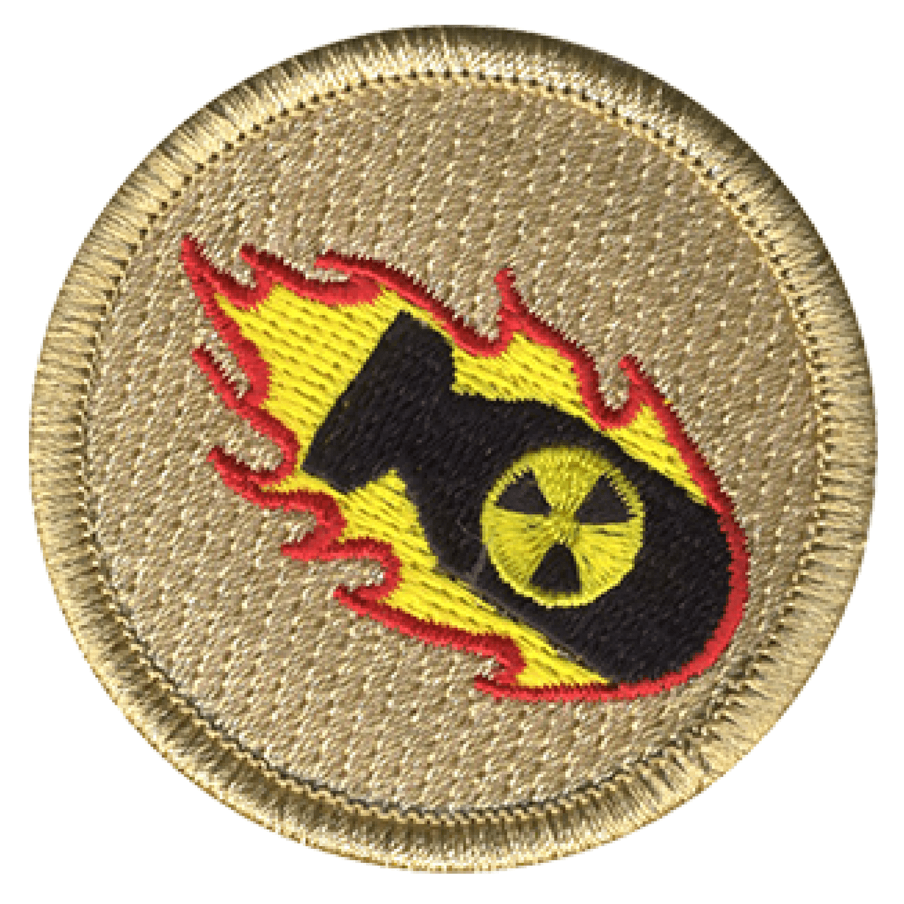 Flaming Nuke Scout Patrol Patch (Sew-on) - ClassB - Walmart.com