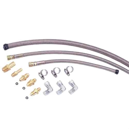 Flaming River FR1610 Stainless Steel Power Steering Hose Kit - Walmart.com