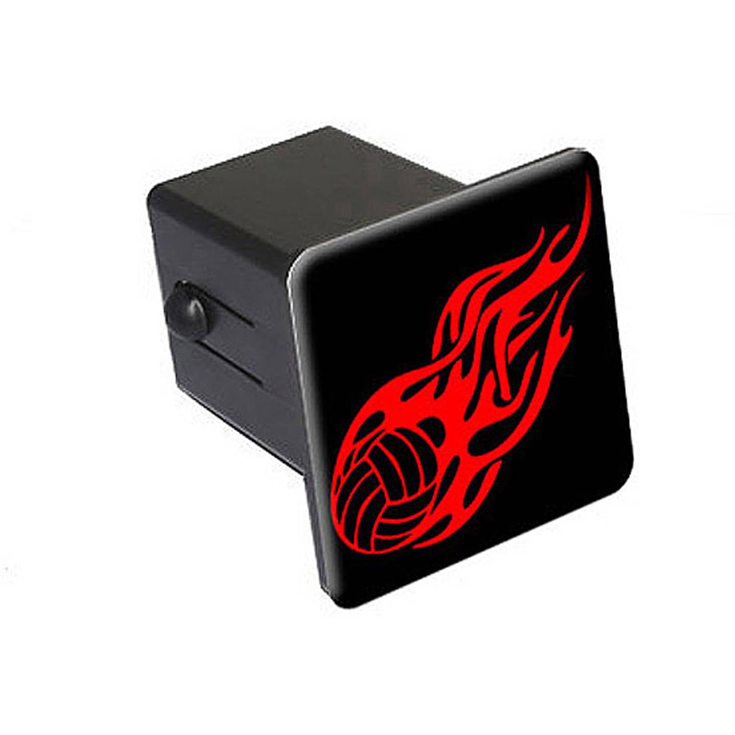 Flaming Volleyball 2" Tow Trailer Hitch Cover Plug Insert - Walmart.com