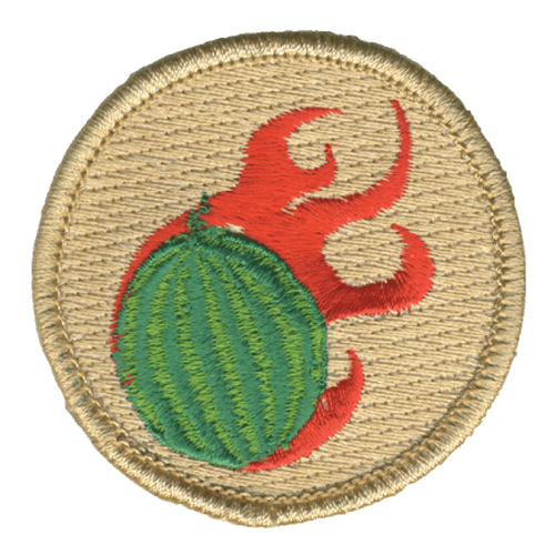 Flaming Watermelon Patrol Patch (Sew-on) - ClassB - Walmart.com