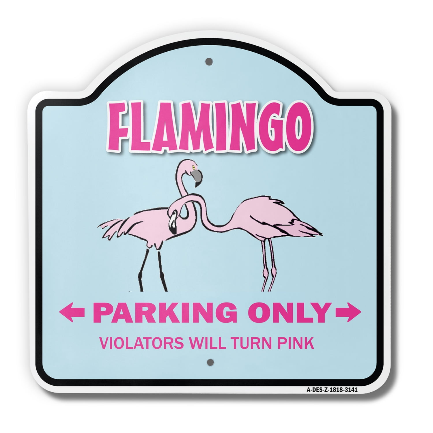 Flamingo 18" X 18" Heavy-Gauge Aluminum Architectural Sign ...