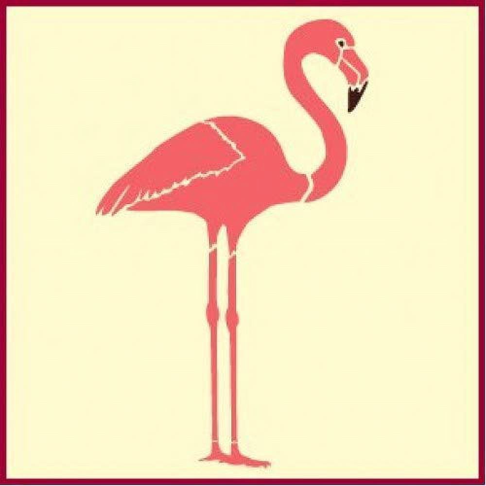 Flamingo 2 Stencil - Forest Mountain Woodland Wildlife African Wild ...