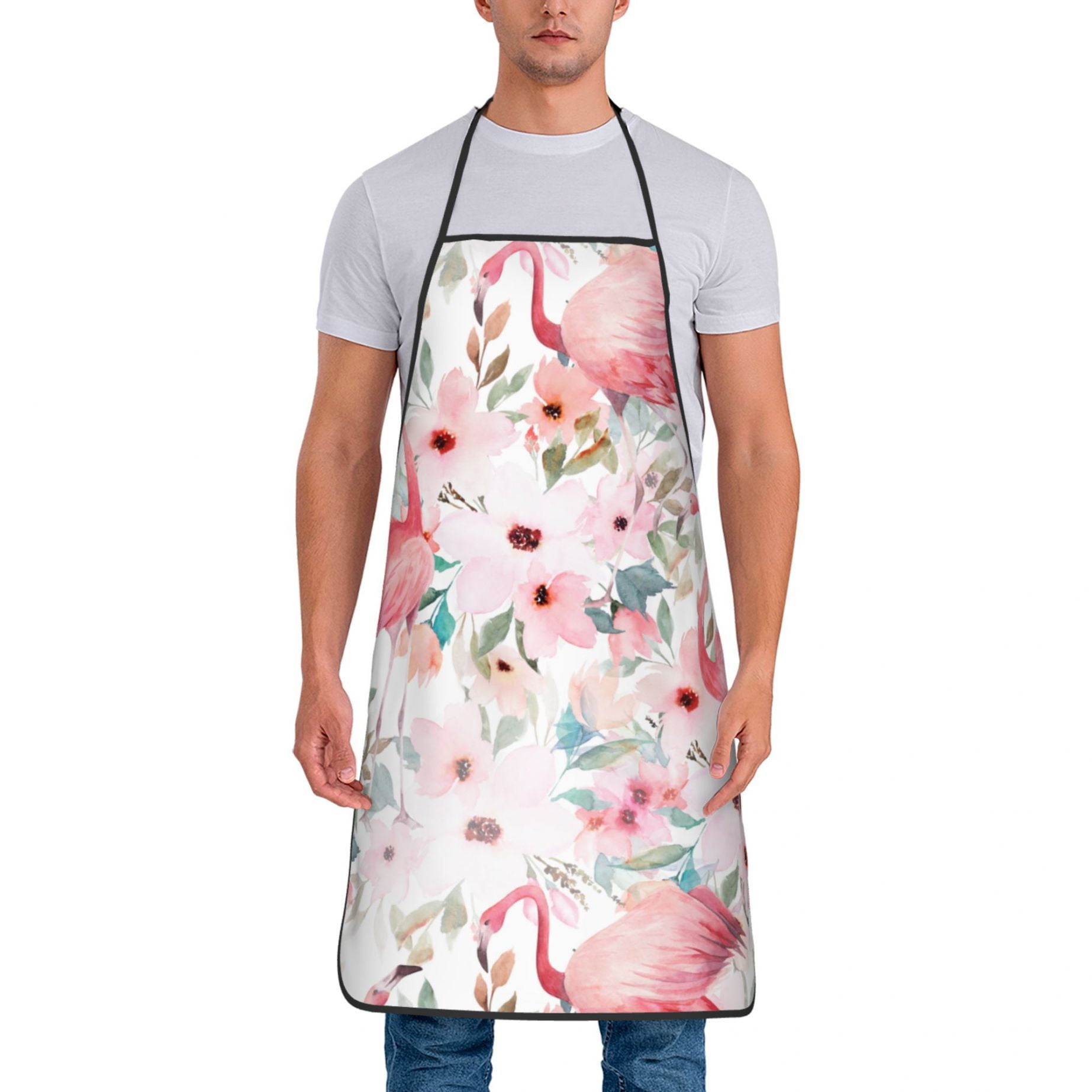 Flamingo (5) Aprons for Women Men Waterproof Apron Kitchen Chef Cooking ...