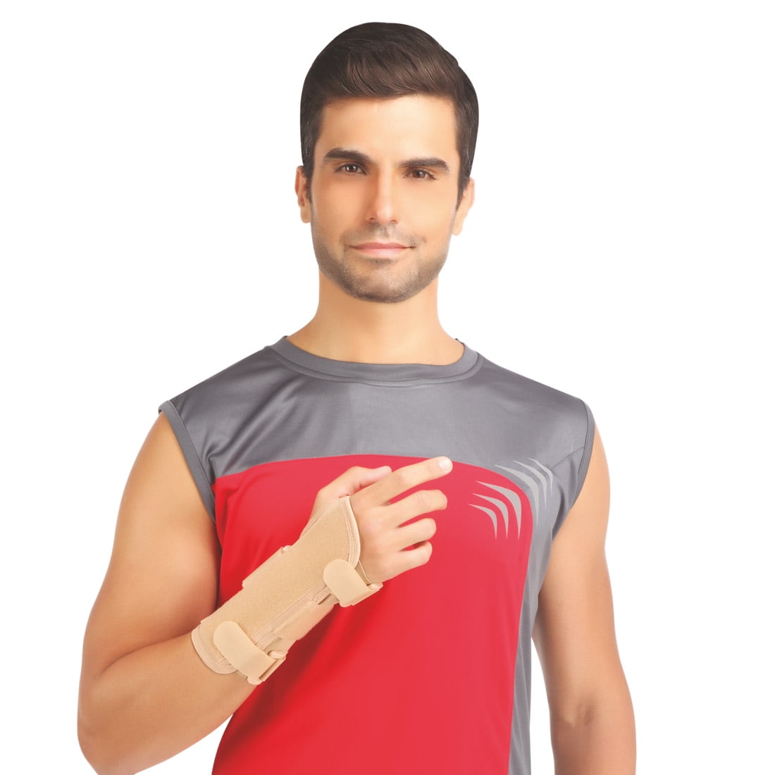 Flamingo Supportive Elastic Wrist Splint - Metal Splint, Anatomical Fit ...