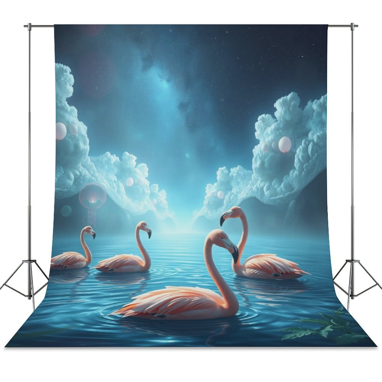 Flamingo Backdrop Baby Shower Newborn Portrait Girl Boy Birthday Party ...
