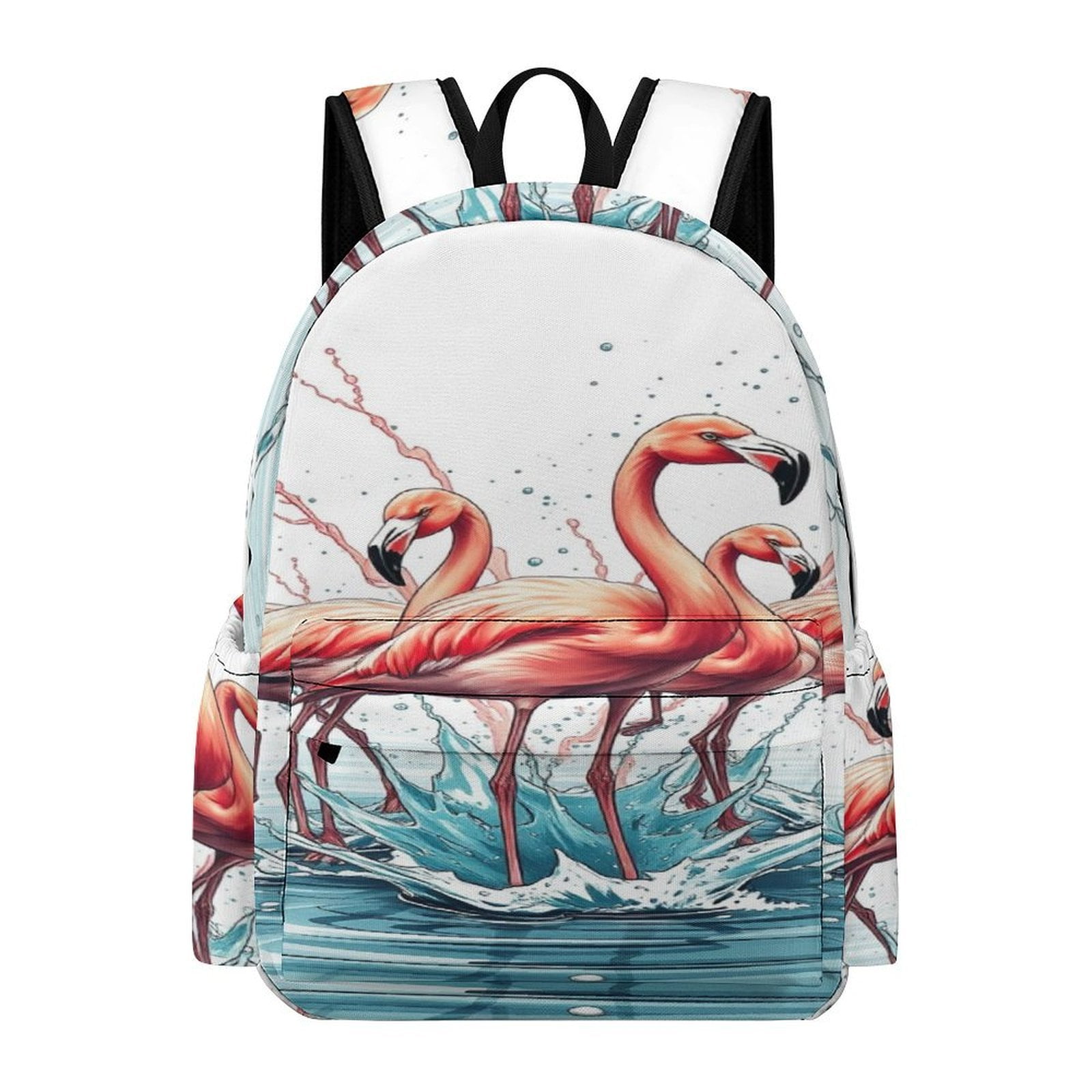 Flamingo Backpacks Teenager Bookbag Casual Students School Bag Laptop ...