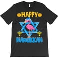 Flamingo Bird Tropical Happy Hanukkah Cute Flamingo Menorah Jewish Pro ...