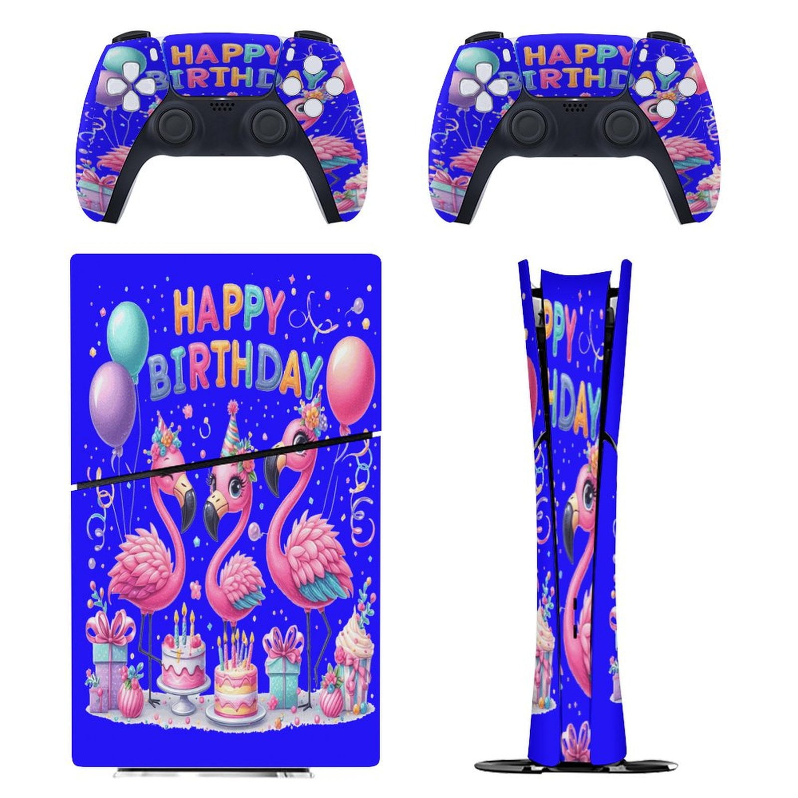 Flamingo, Birthday PS5/PS5 Slim Digital Disc Skin Sticker For Console ...