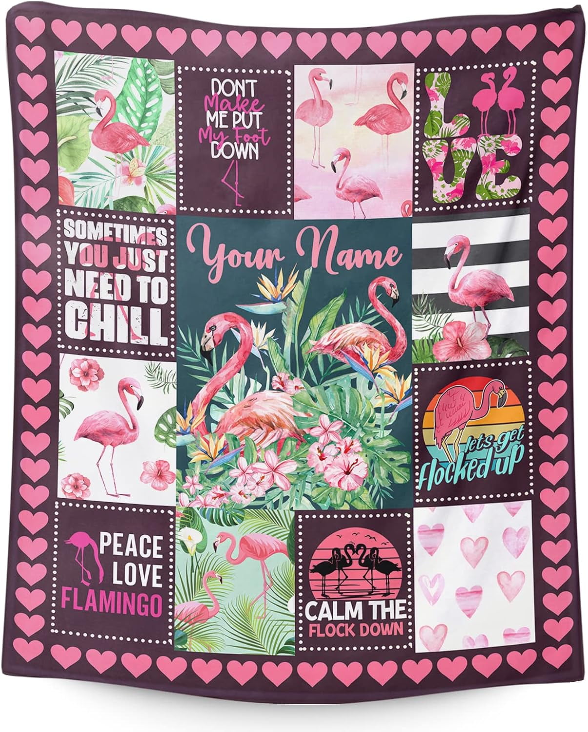 Flamingo Blanket Gifts - 60x50 Inches Aesthetic Throw Blanket for Women ...