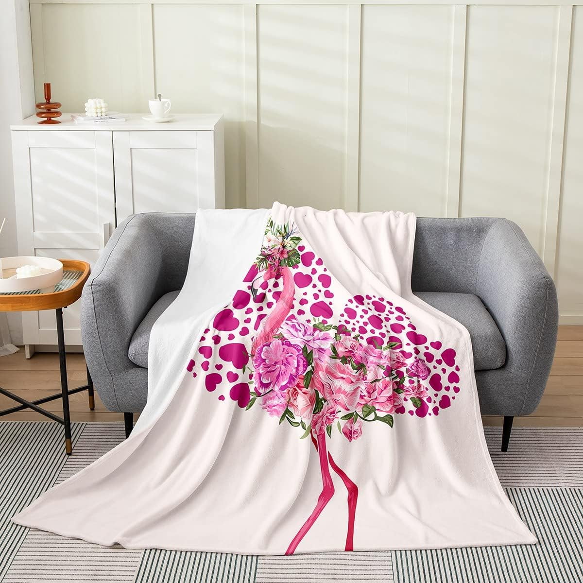 Flamingo Blanket Throw 50x60 Inch Cute Flamingos Throw Blanket Pink ...