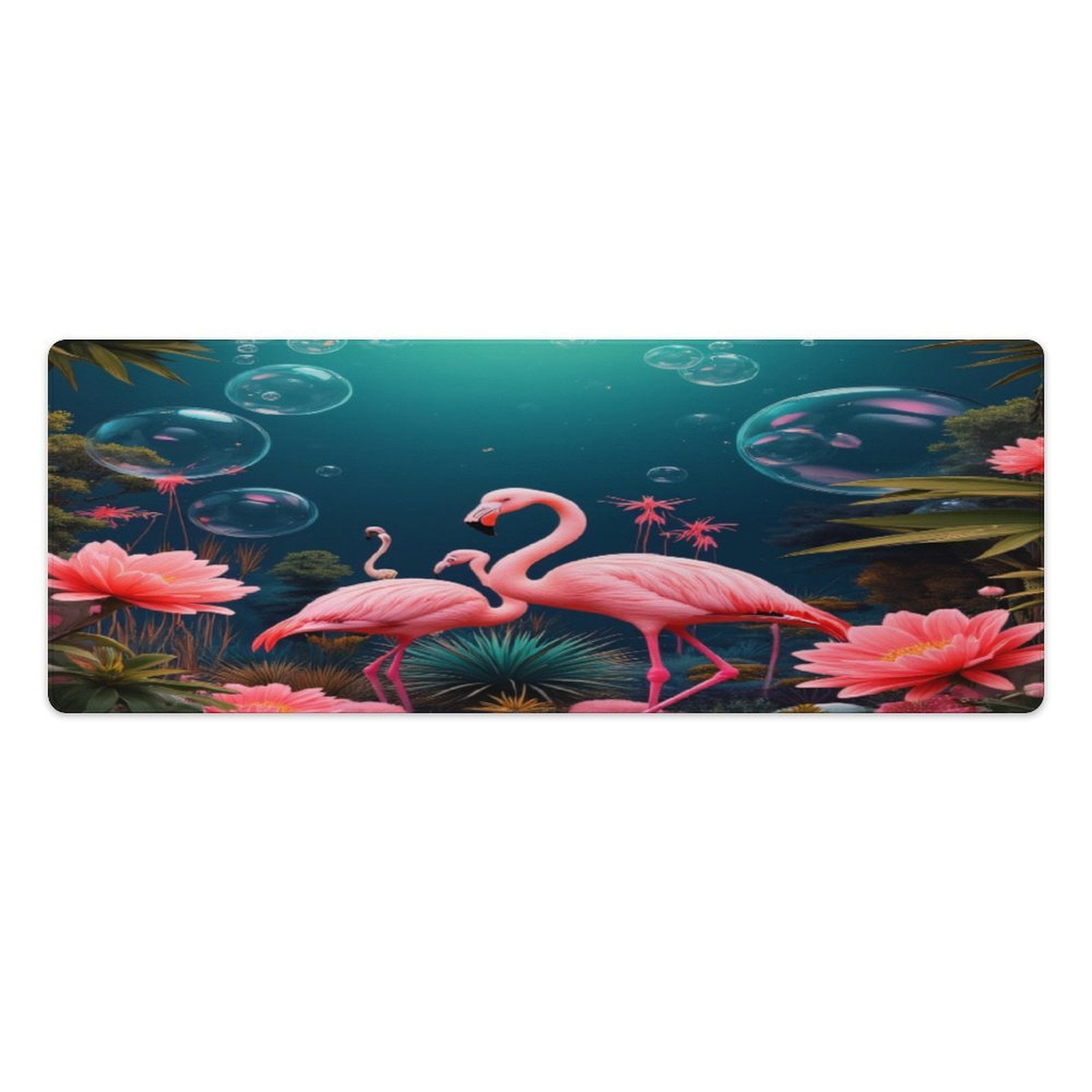 Flamingo Bubble Garden 2 PCS Anti Fatigue Rugs Pvc Non Skid Waterproof ...