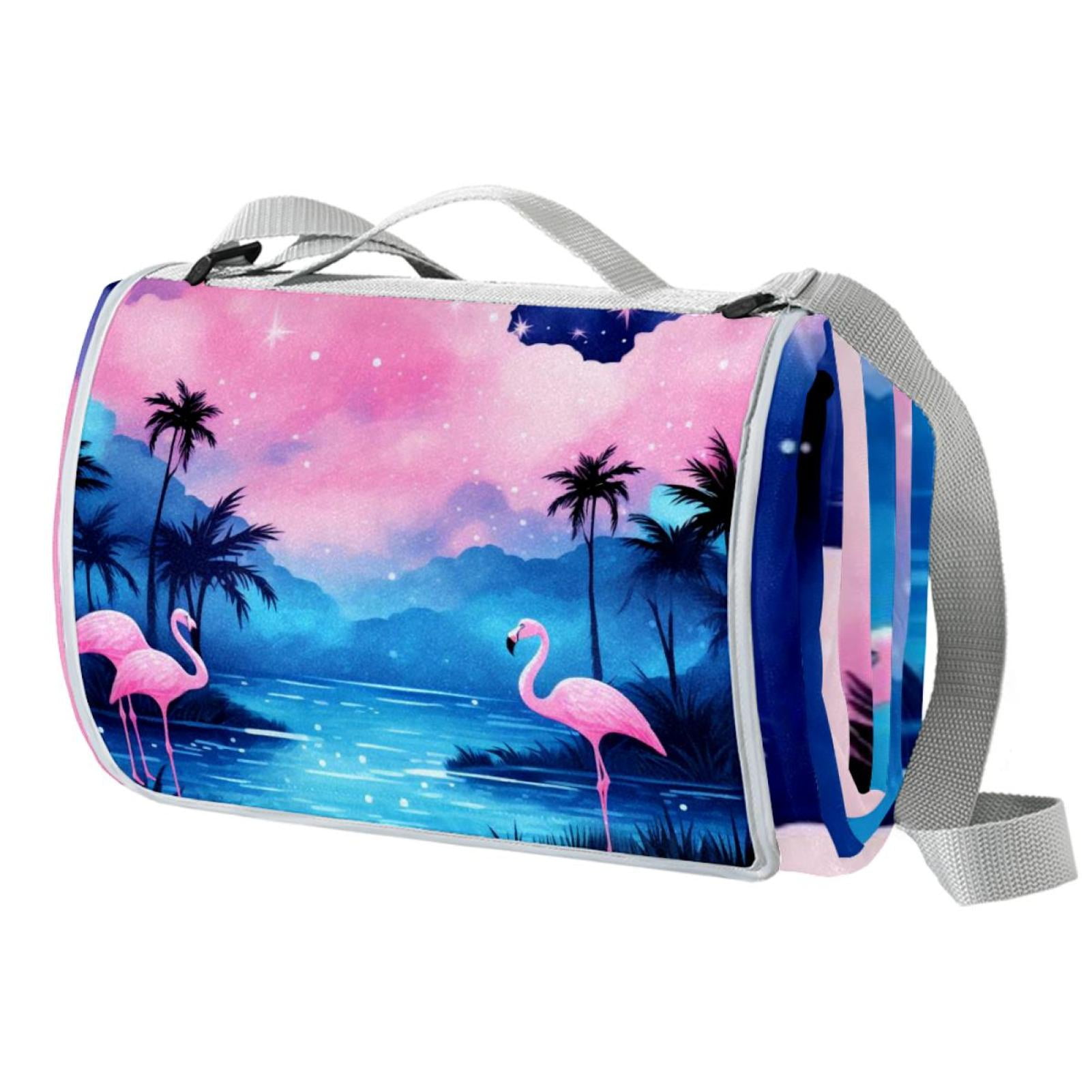 Flamingo Canvas Picnic Mat - Waterproof Outdoor Blanket for Park, Beach ...