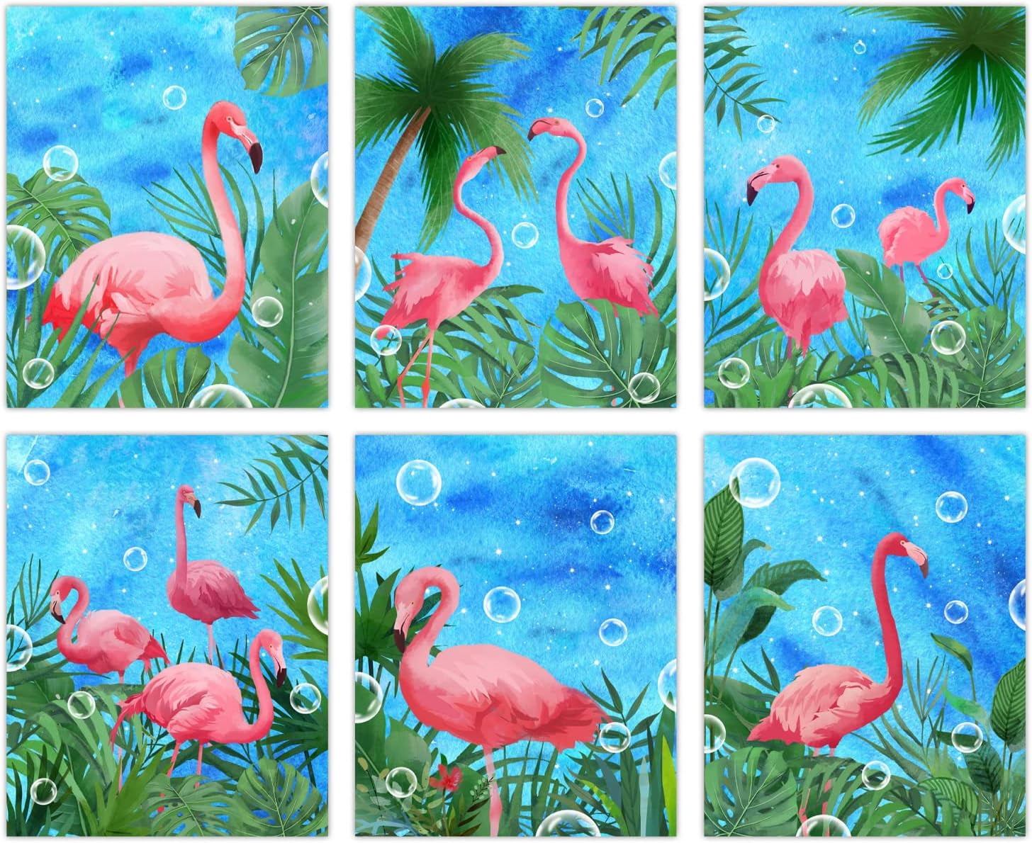 Flamingo Canvas Wall Art Tropical Plants Prints Art Boho Decor for ...