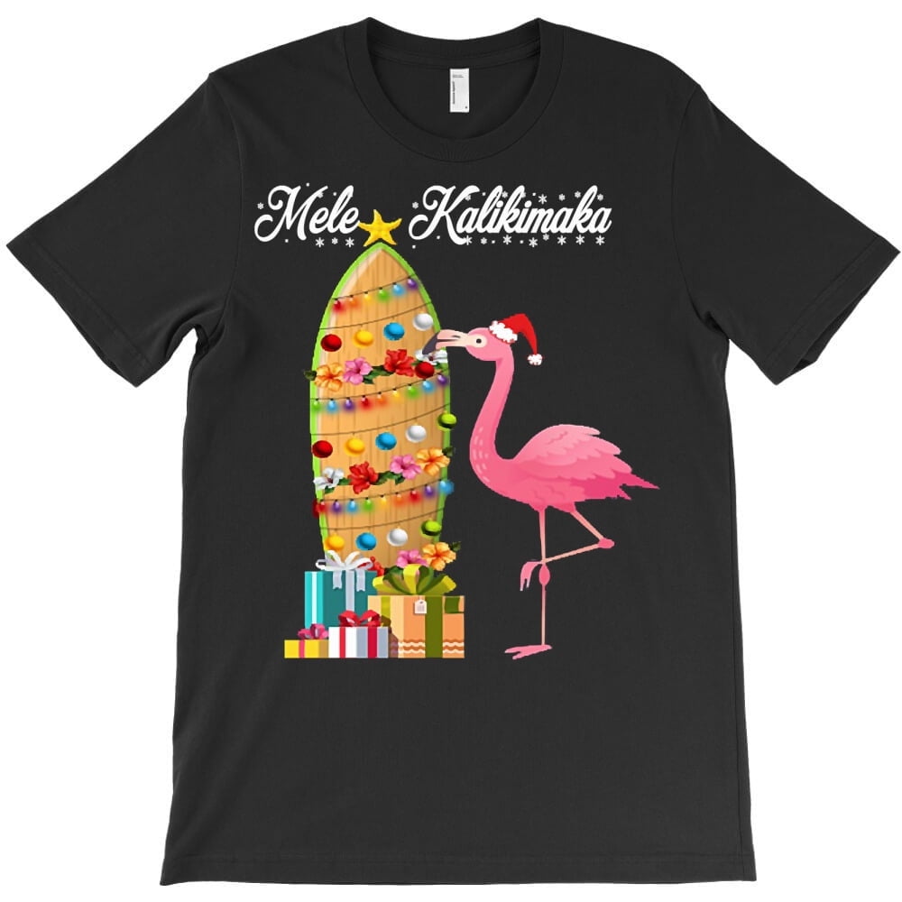 Flamingo Christmas Gift Funny Merry Christmas Mele Kalikimaka Graphic ...