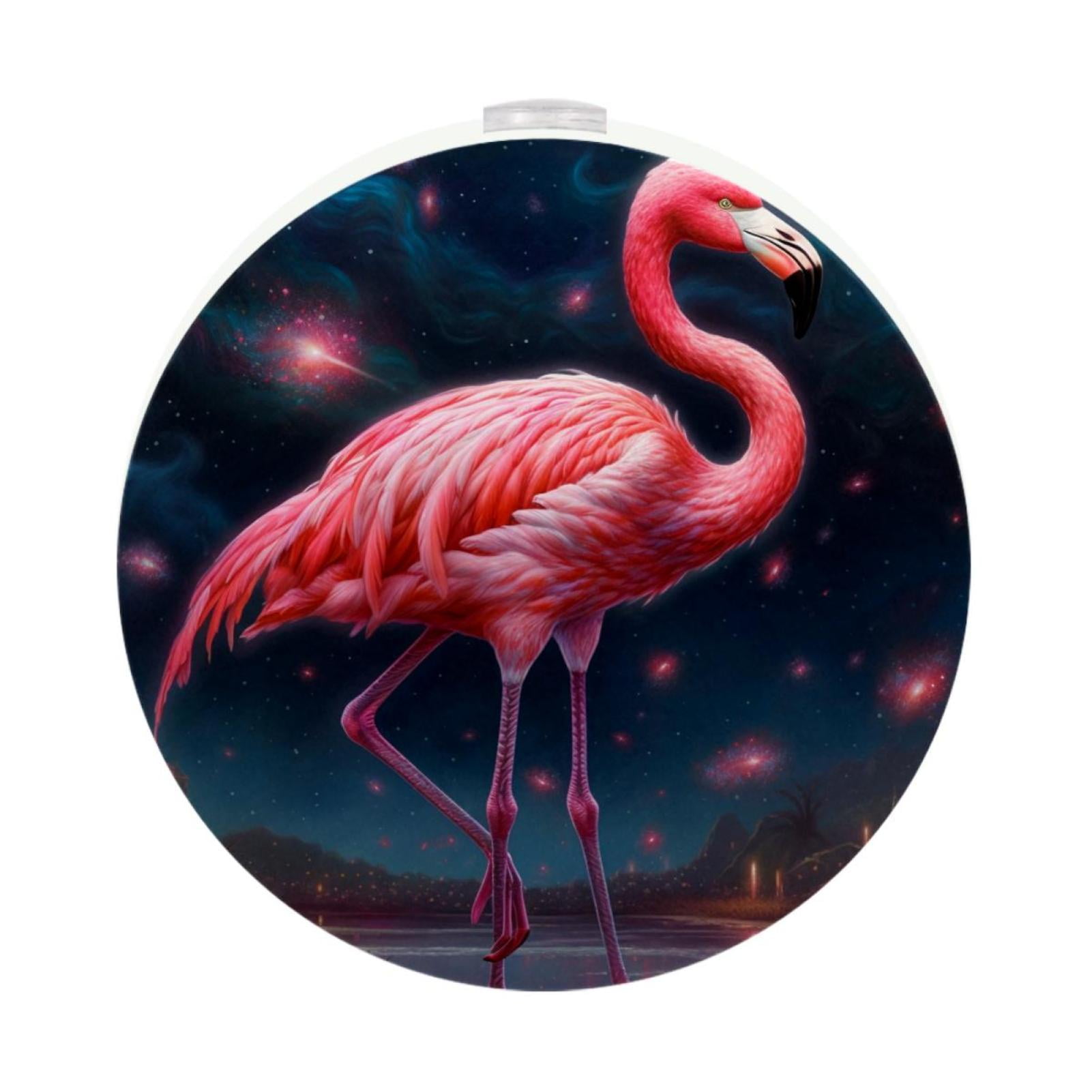 Flamingo Circular Night Light - Two Pack Inductive Light Control LED ...