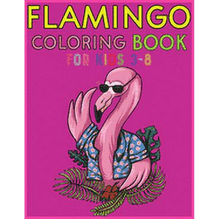pink flamingo coloring book