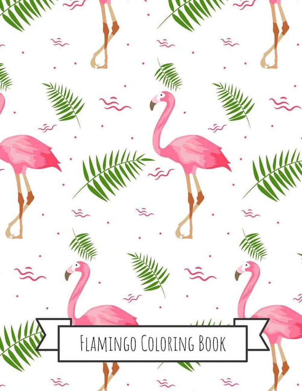 Flamingo Coloring Book : Gifts for Kids 4-8, Girls or Adult Relaxation ...