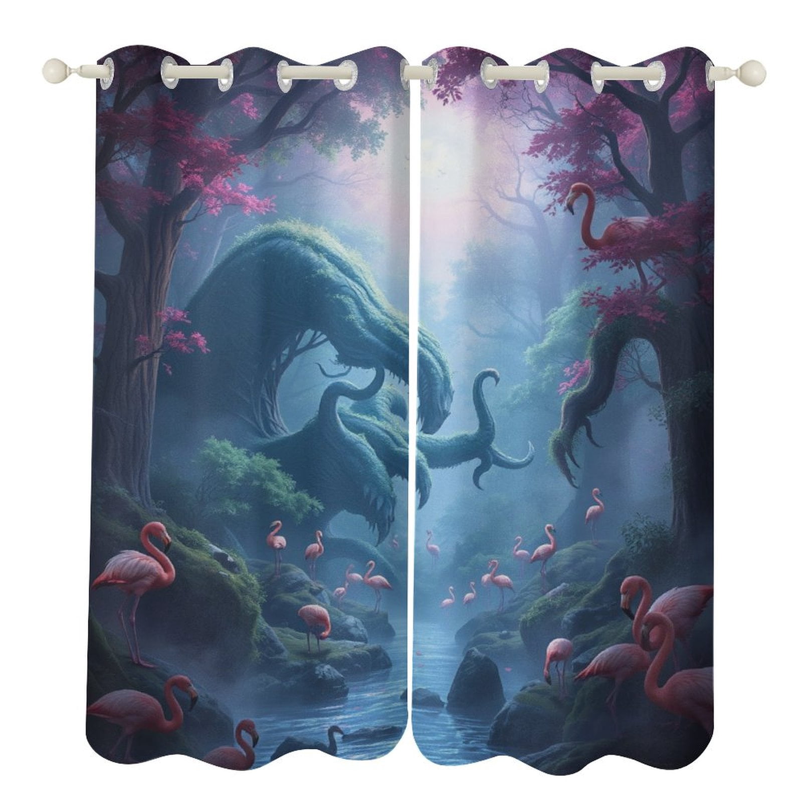 Flamingo Curtain for Living Room Bedroom Set Design High Quality ...