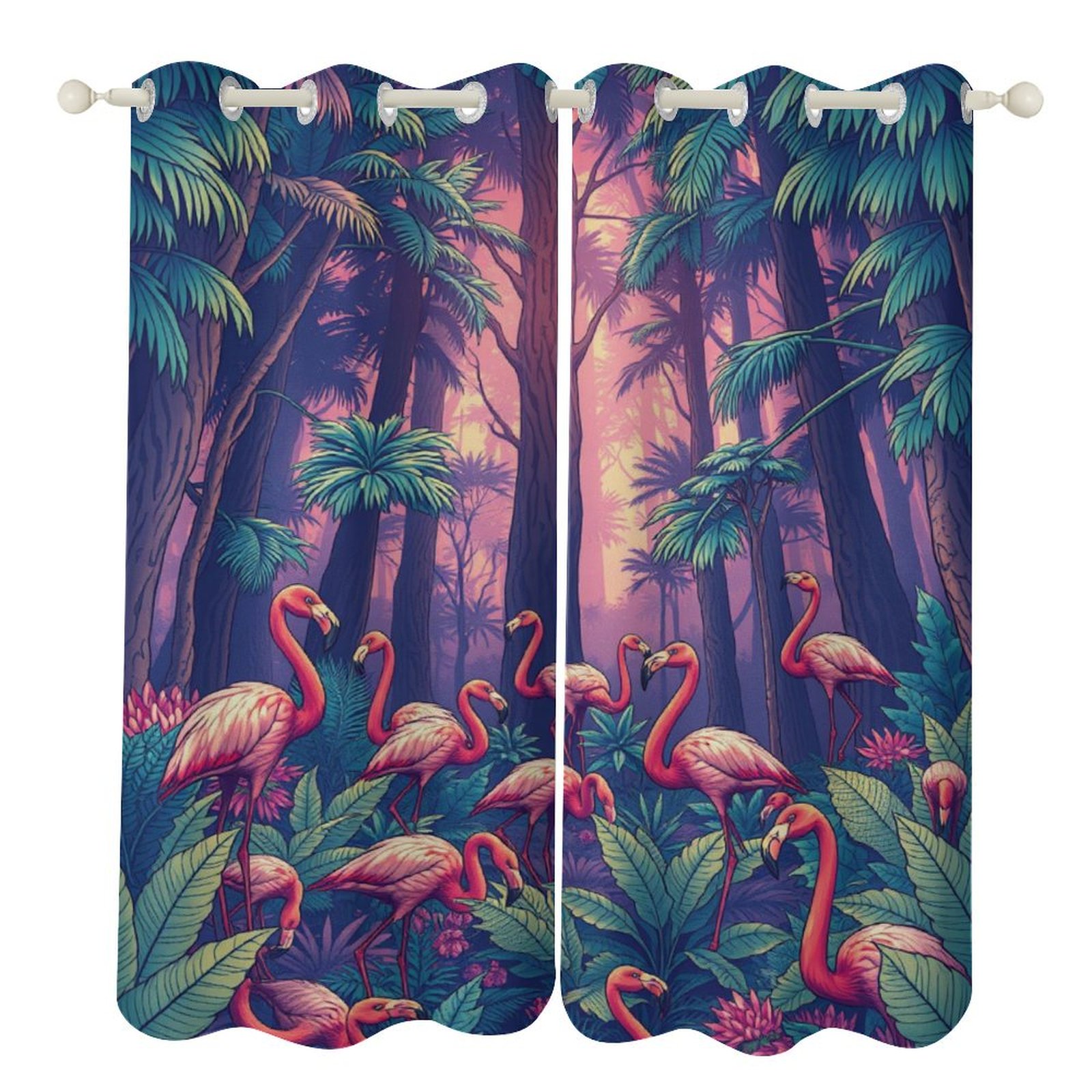 Flamingo Curtain for Living Room Bedroom Set Design High Quality ...