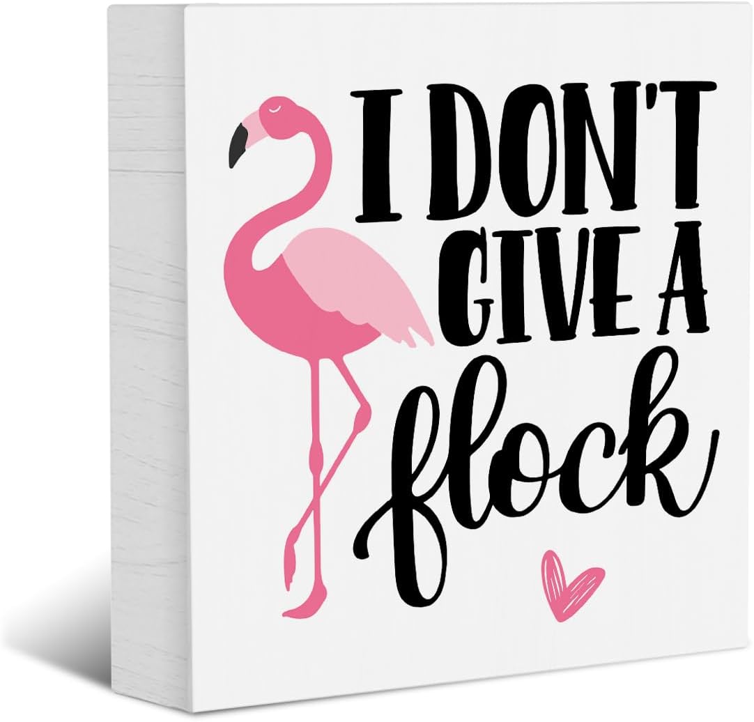 Flamingo Decor Positive Summer Decor Country Flamingo Gifts Wood Box ...