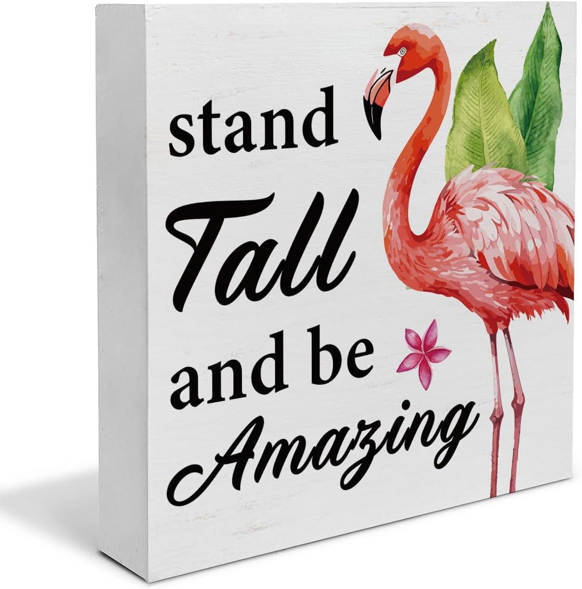 Flamingo Decor - Summer Decorations pink Flamingo Wooden Sign Home ...