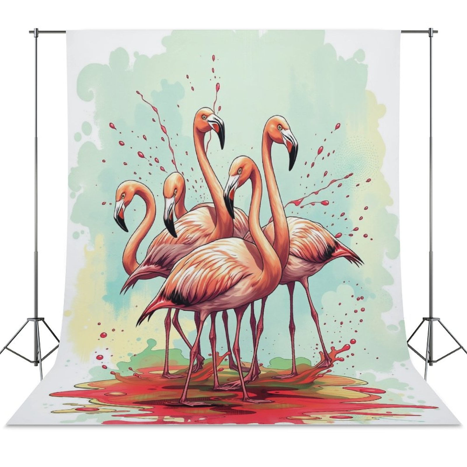 Flamingo Decorations BackdropPortrait Photography Background Photozone ...